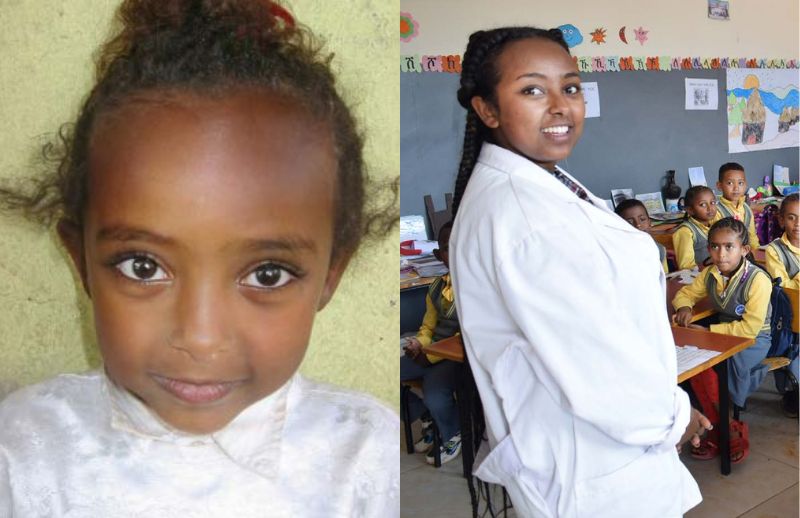 ⌛Where Are They Now Hiwot’s journey from sponsored child to teacher